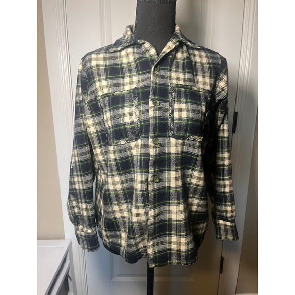 Pendleton | Tops | Vintage Pendleton Wool Flannel Shirt Womens M Plaid ...
